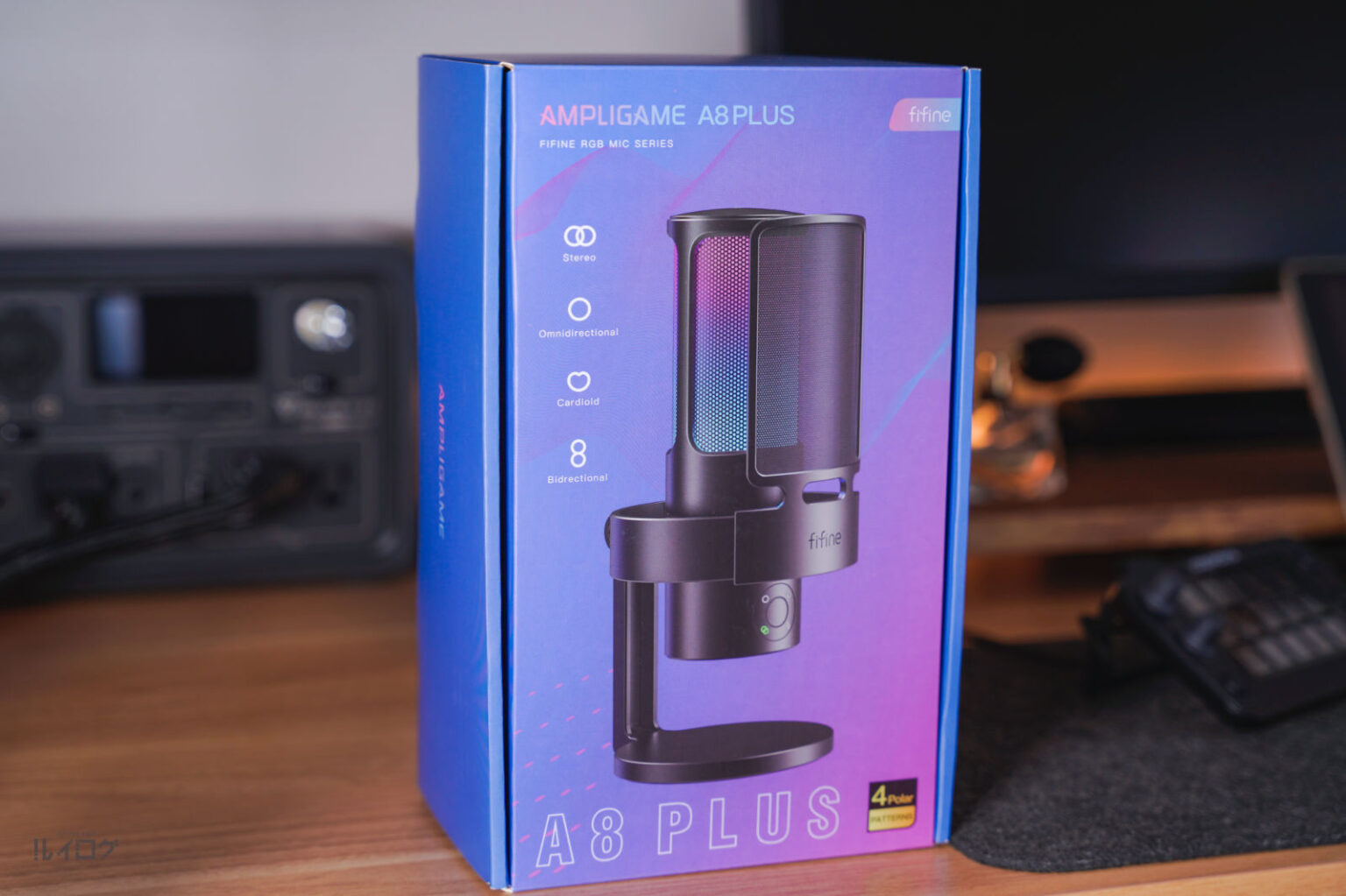 FIFINE A8Plus レビュー | ゲーミング仕様のコンデンサーマイクでデスクをアップデート！BM63マイクアームで利便性を上げる | ルイログ